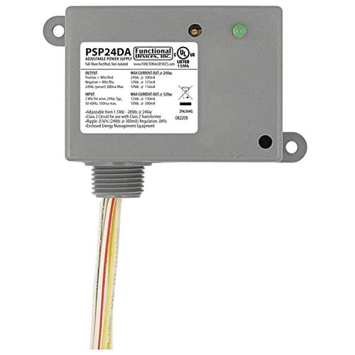Functional Devices PSP24DA DC Power Supply, Non-Isolated Linear, 24 Vac ...