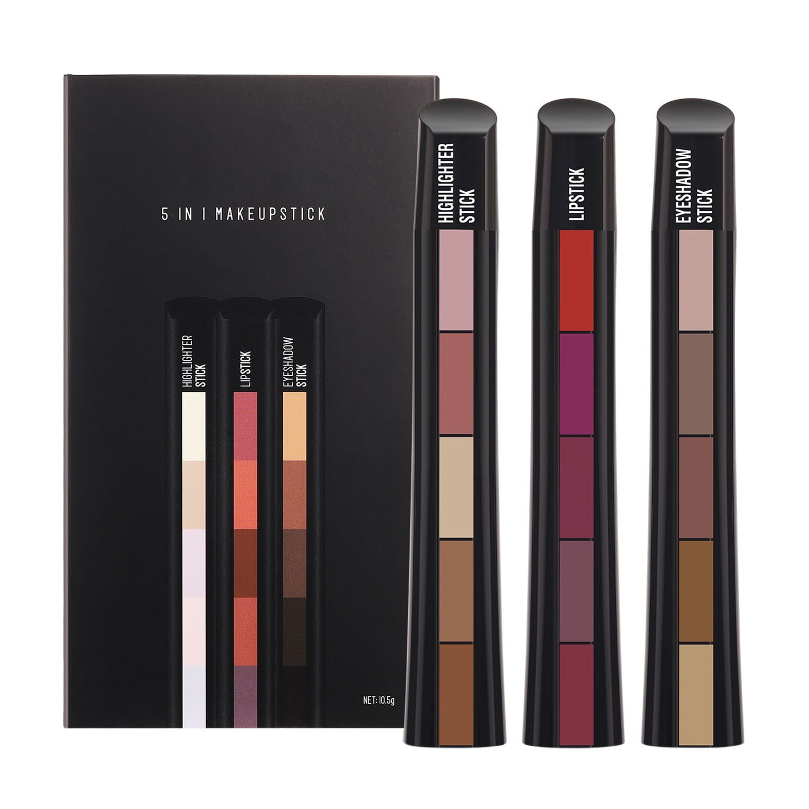 Functional Makeup Set Five Lipstick Eye Shadow Highlight Combination ...