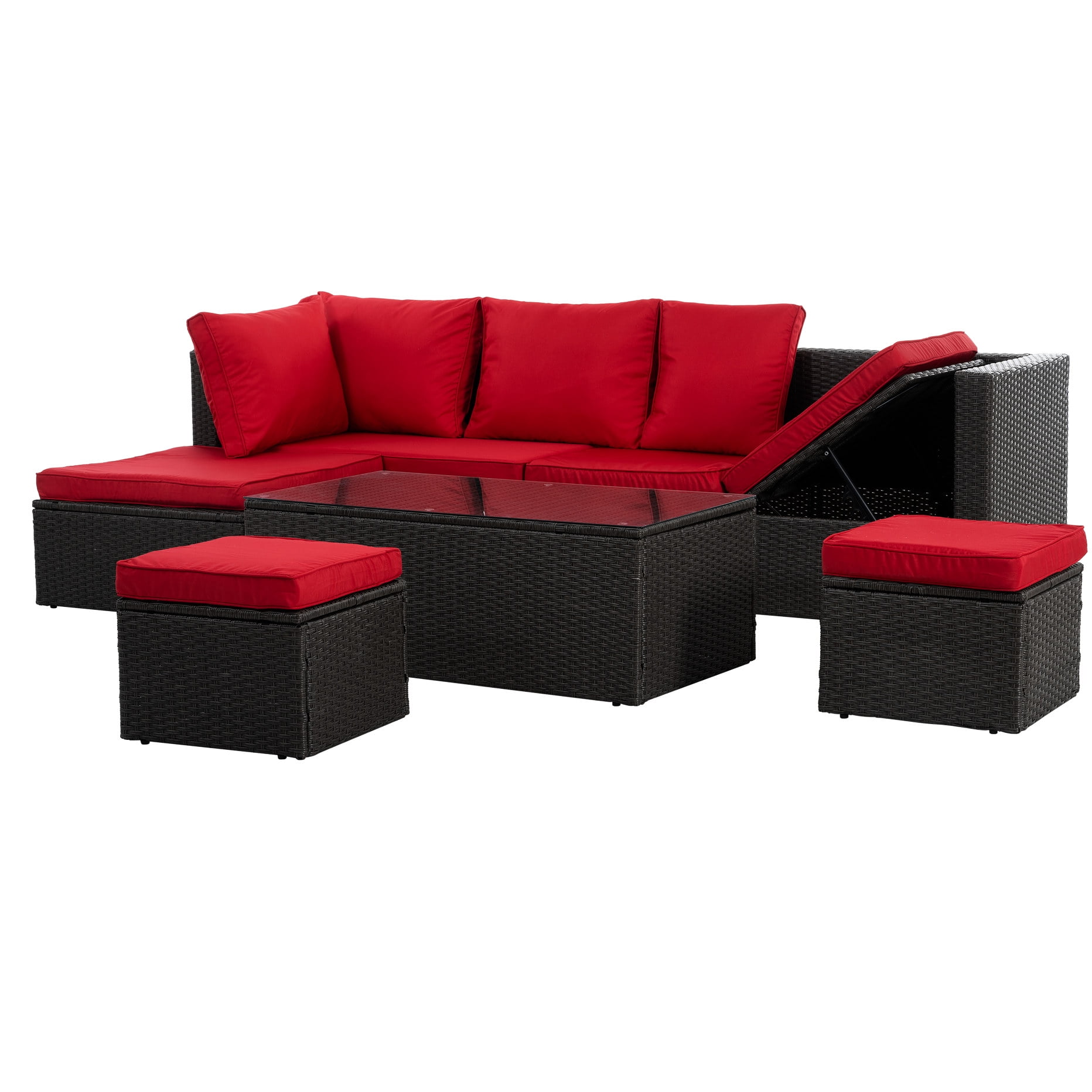 Functional Patio Furniture+Multi-Purpose Seating”-“Family Gatherings/Al Fresco Meals+Flexible ...