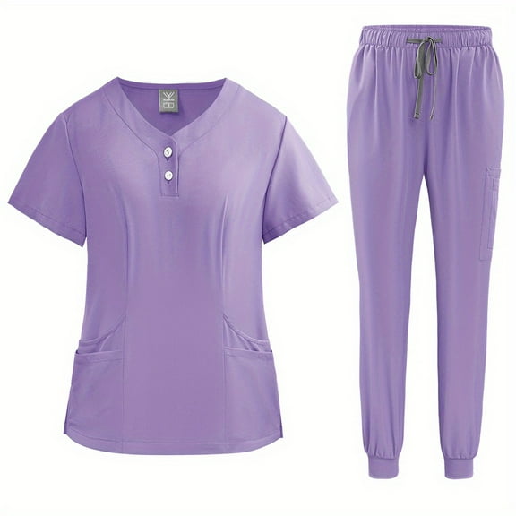 Professional Scrub Set Brushed Fabric Work Uniform for Medical Hospital ...
