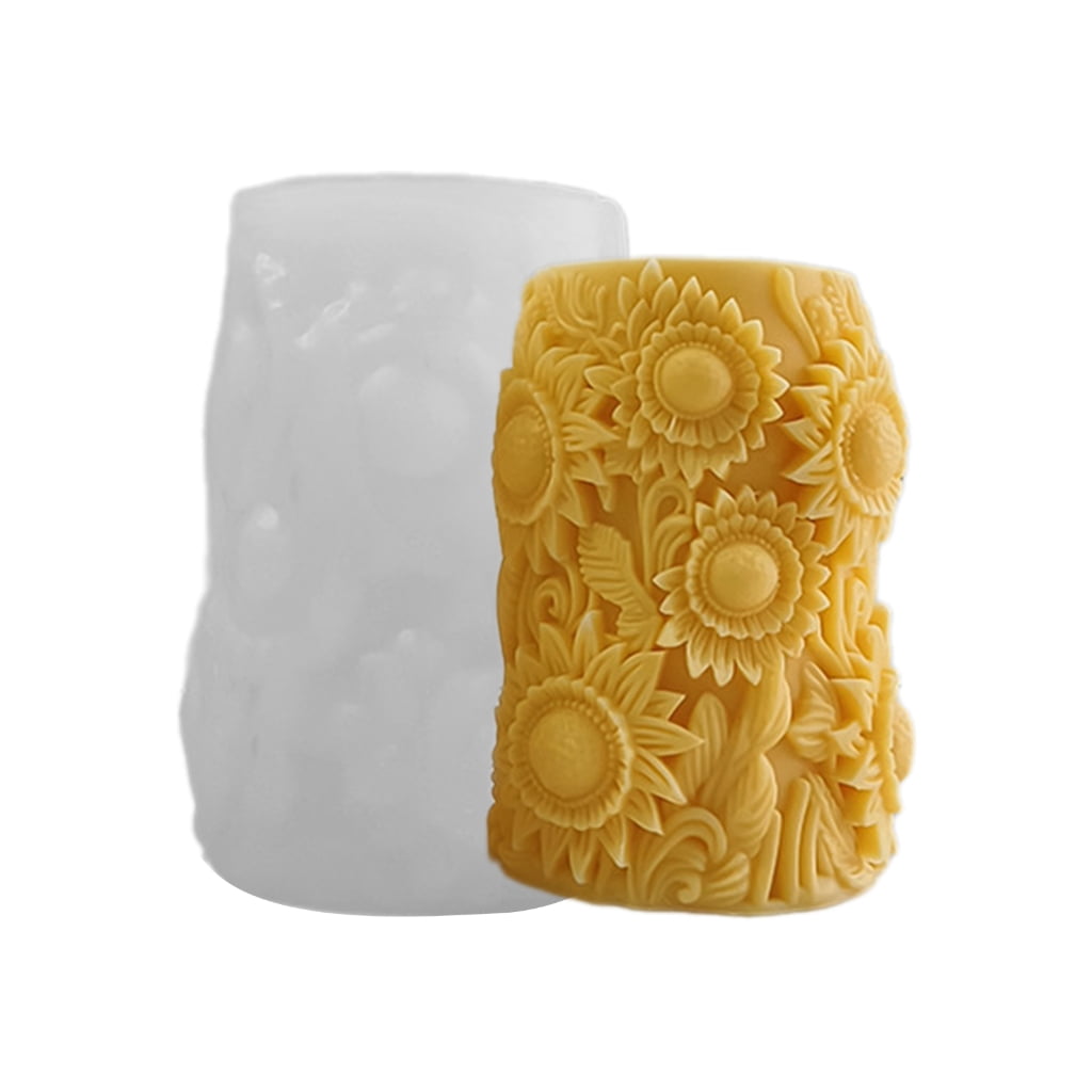 Functional Silicone Craft Mold with Assorted Flower Designs for Soap ...