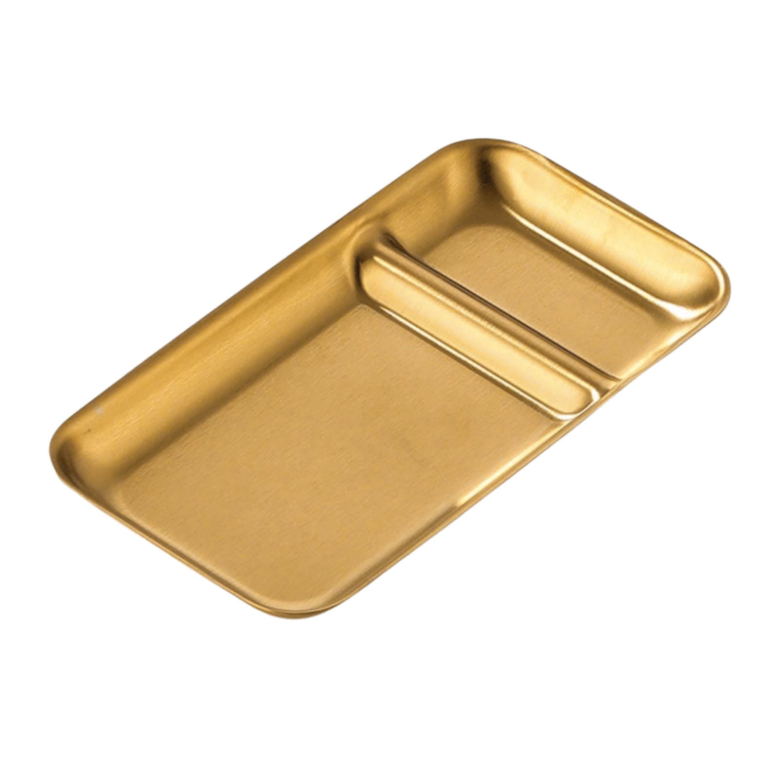 Functional Stainless Steel Tray With Double Compartments For Organized ...