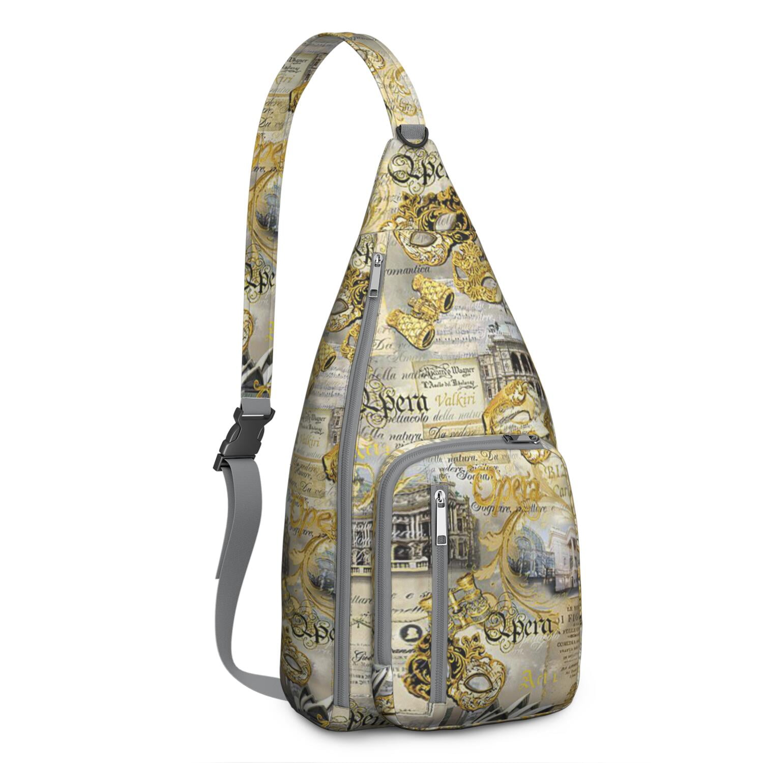 Functional Travel Sling Bag - Waterproof Scratch Resistant Chest ...