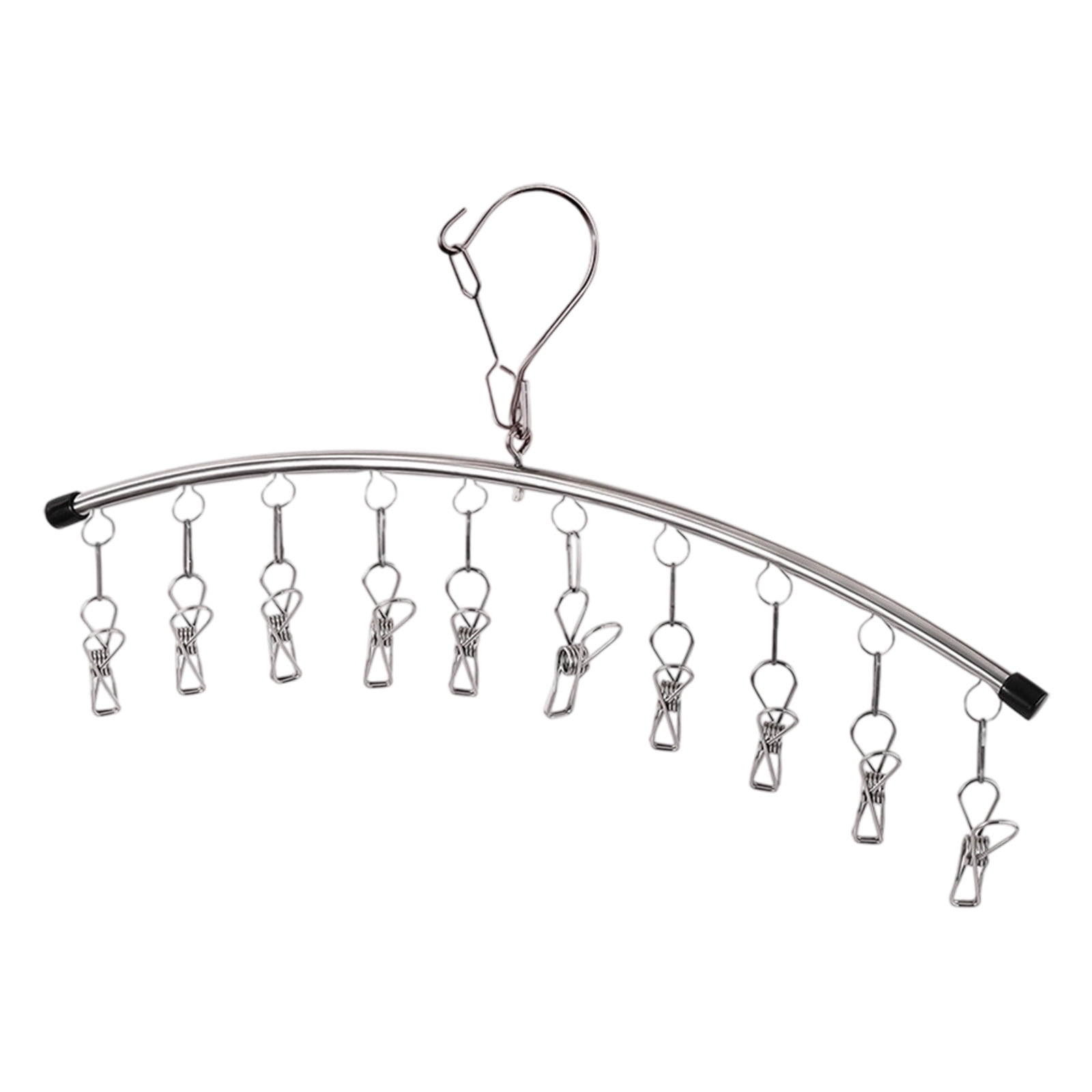 Functional Windproof Sock Clip Clothesline With 10 Clips Portable ...