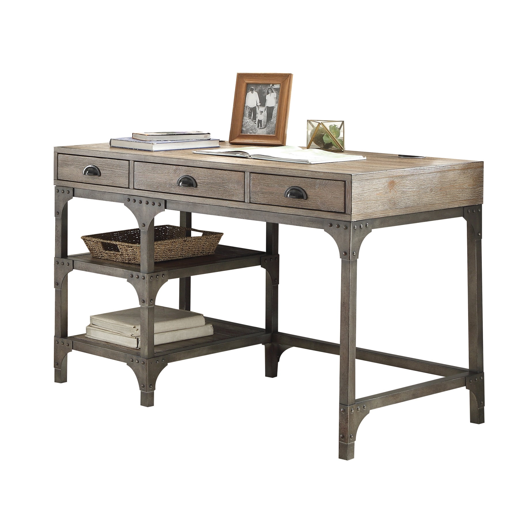 Functional Writing Desk With Smooth -bearing Drawer Glides Spacious ...