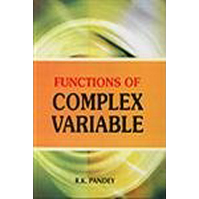 Functions Of Complex Variable - R.K.PANDEY - Walmart.com