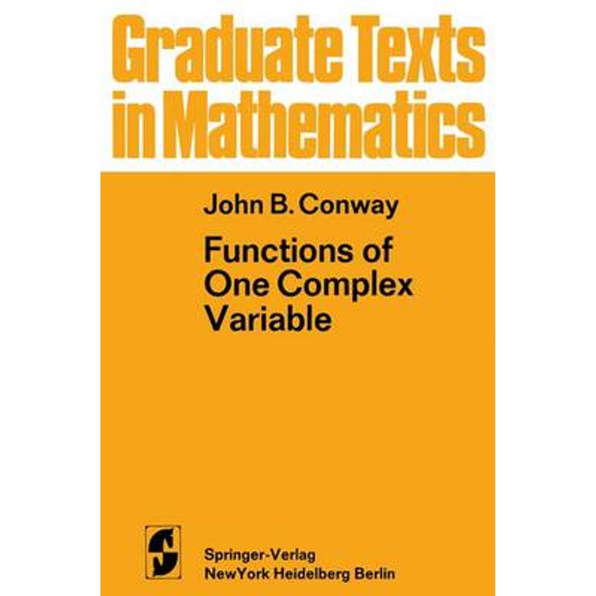 Pre-Owned Functions of One Complex Variable - Walmart.com