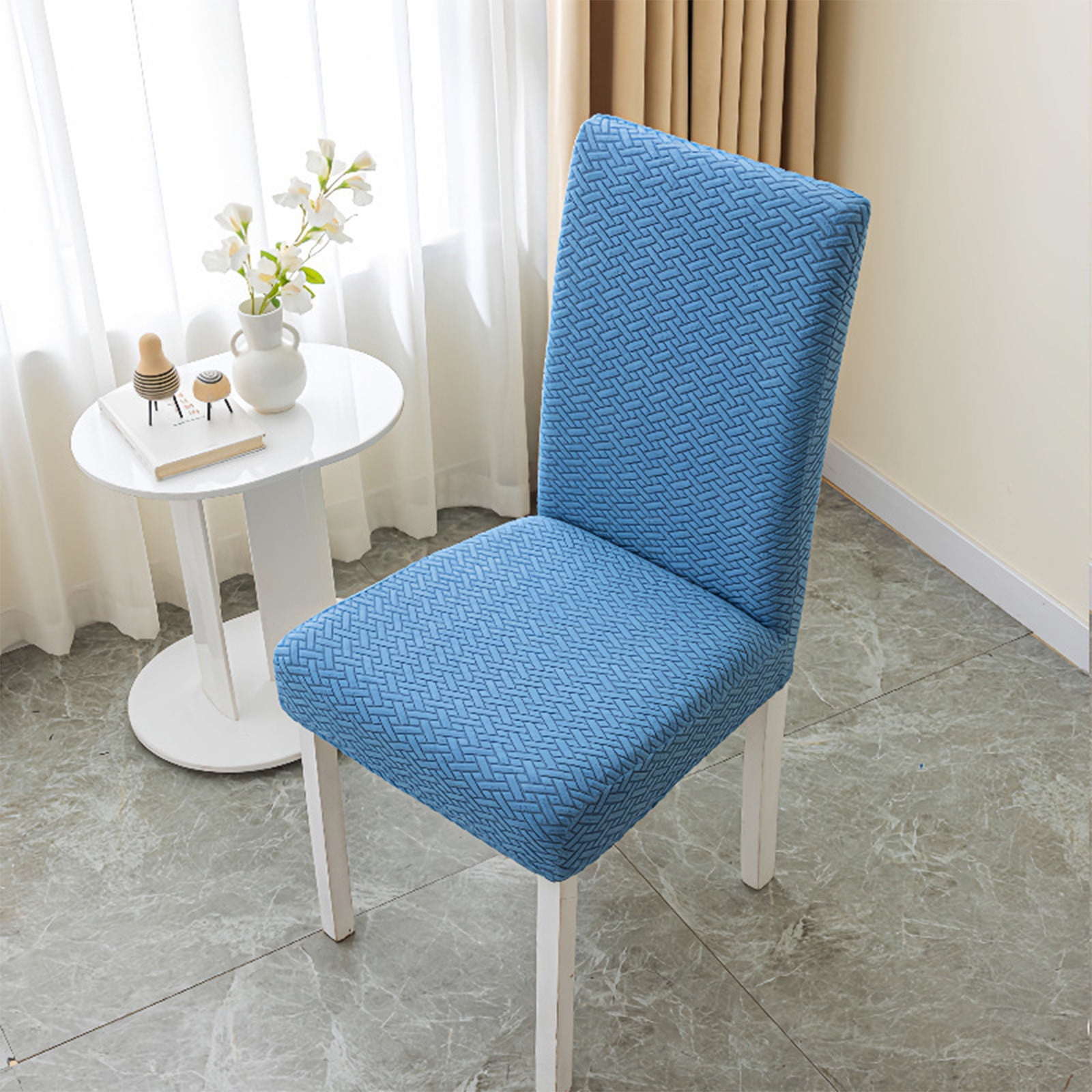 Funda universal para silla de comedor, de tela elástica, todo incluido, para cuatro estaciones ...