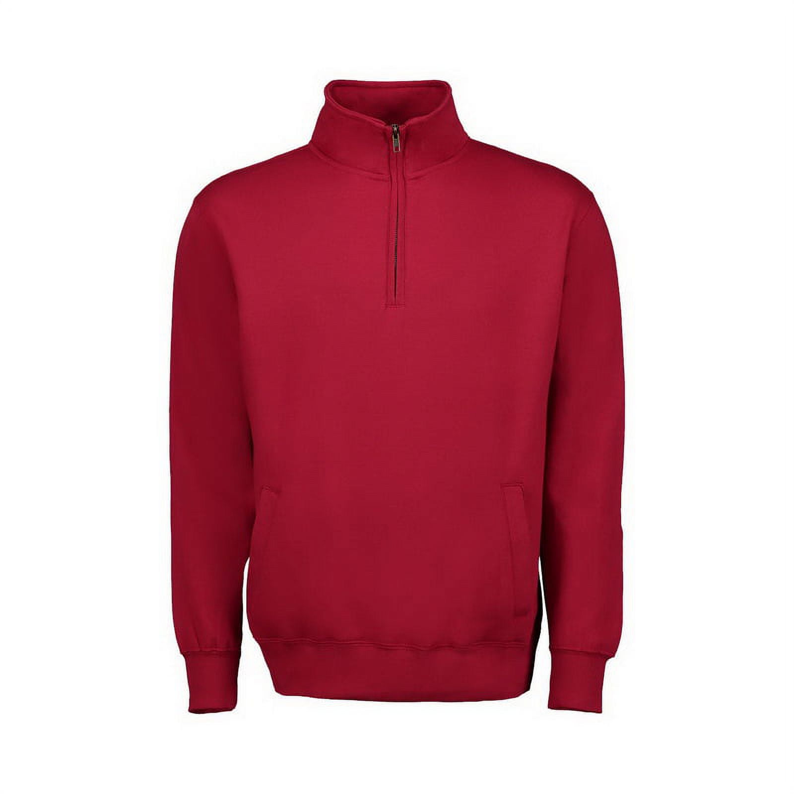 MV Sport 20315 Fundamental Fleece Q Zip-Crimson [019]-M - Walmart.com