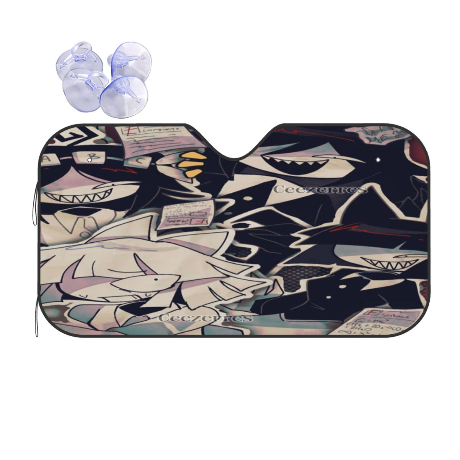 Fundamental Paper Education Car Sun Shade Windshield Cartoon Sun Shade ...
