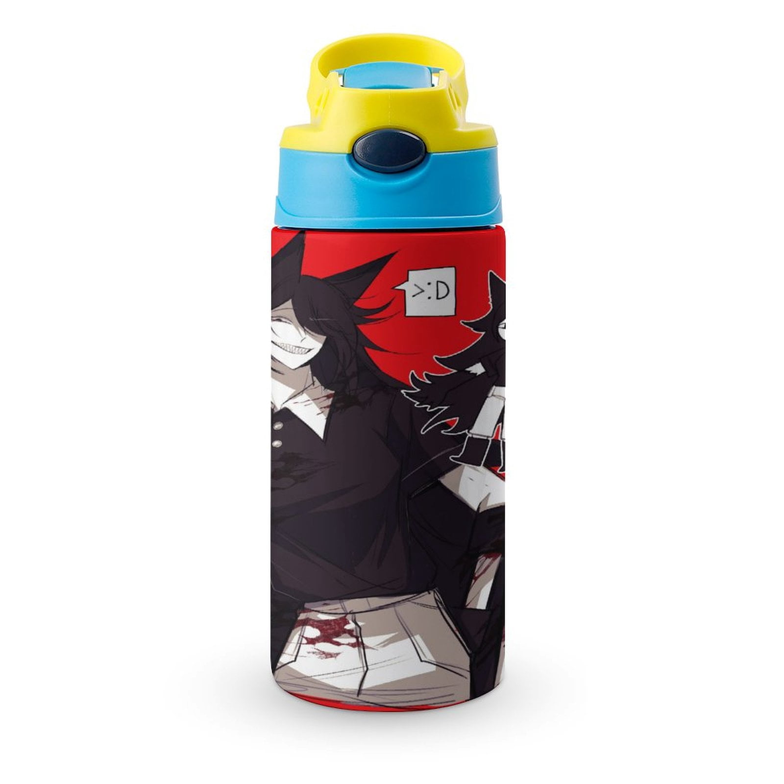 Fundamental Paper Education Kids Water Bottle with Straw Lid 12oz ...