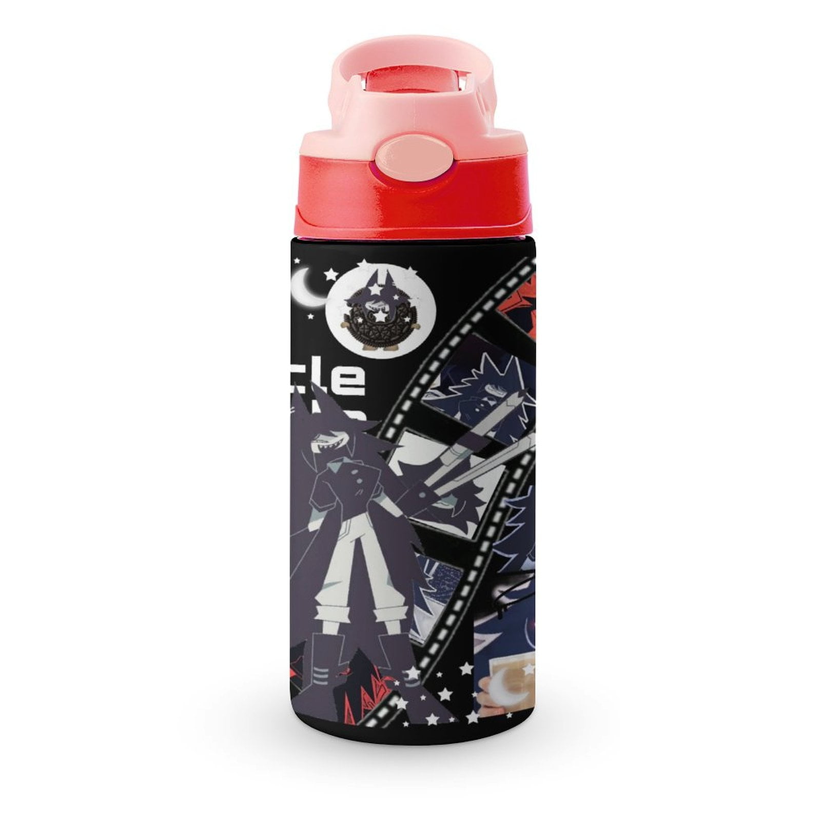 Fundamental Paper Education Kids Water Bottle with Straw Lid 12oz ...