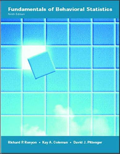 Pre-Owned Fundamentals of Behavioral Statistics - Walmart.com