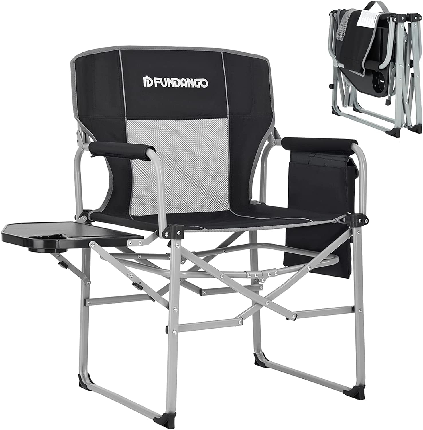 Fundango Comfortable & Portable Oversize Folding Director Chair with ...
