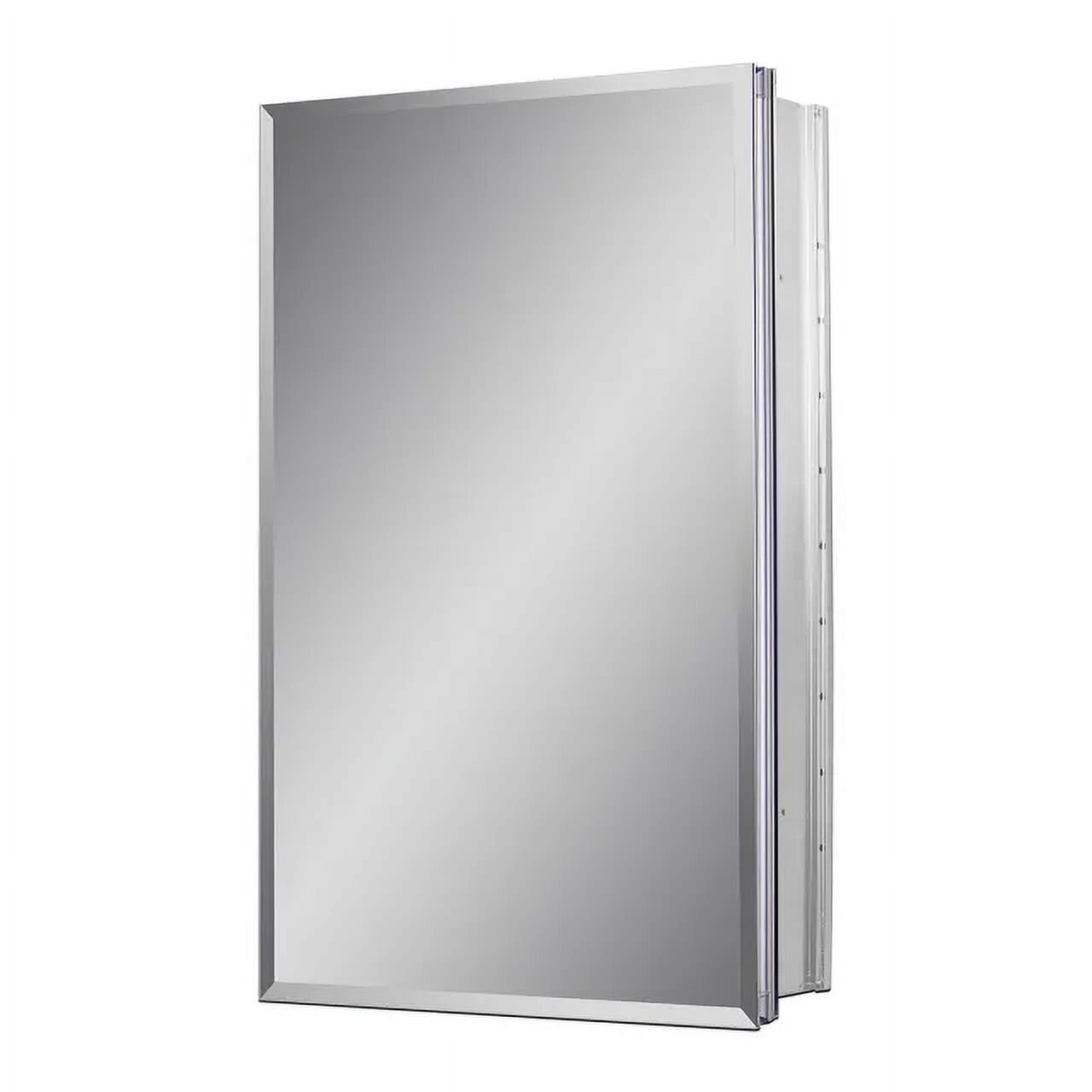 Fundin Aluminum Medicine Cabinet with Beveled Edge Double Sided Mirror ...