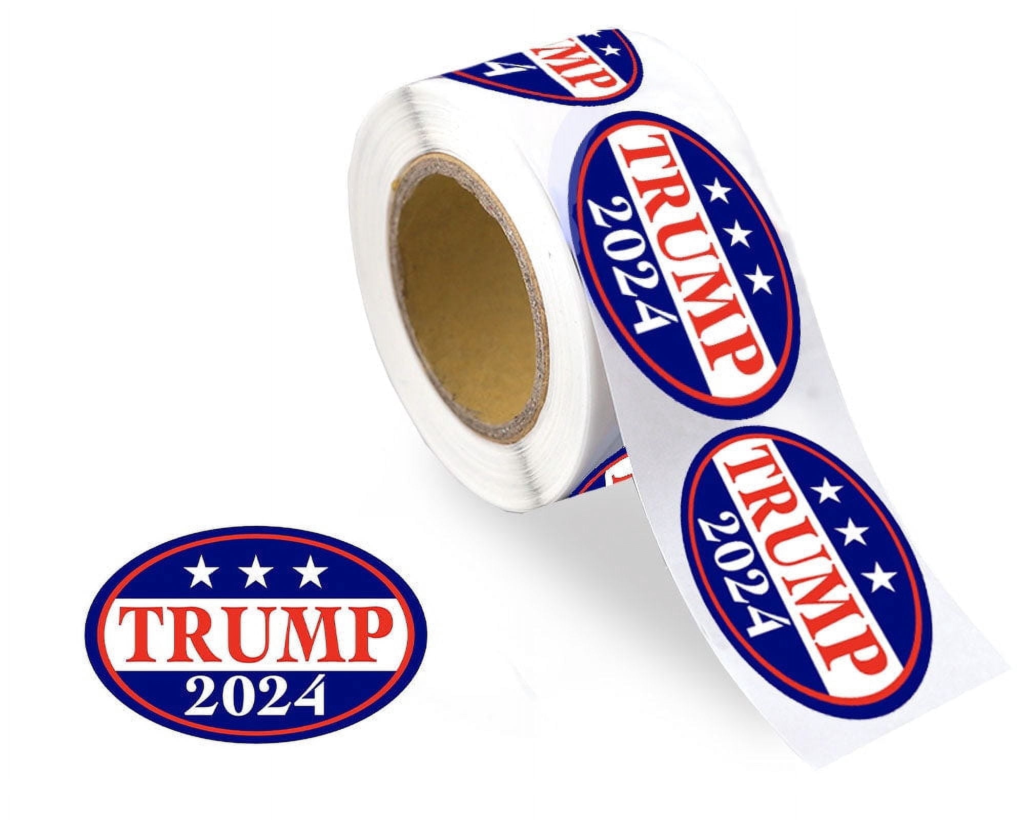Fundraising For A Cause Trump 2024 Oval Stickers, 250 Pack - Walmart.com