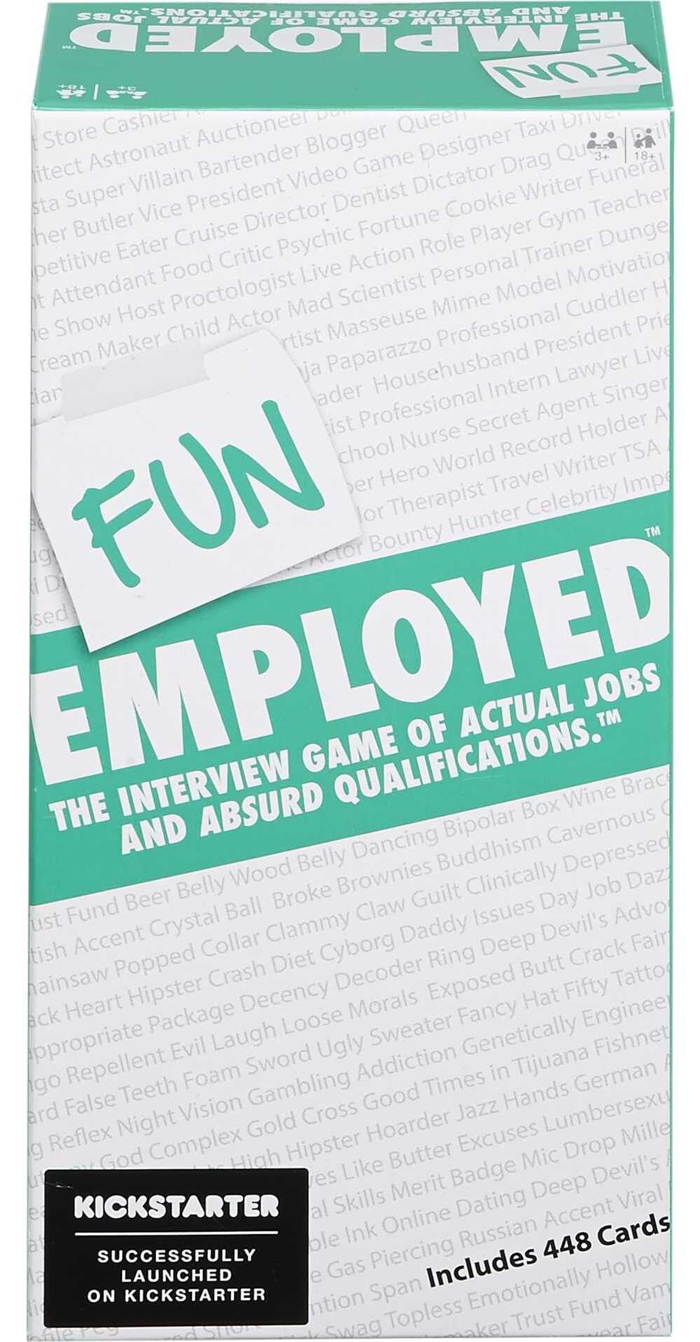 Funemployed Interview Card Game of Actual Jobs & Absurd Qualifications ...