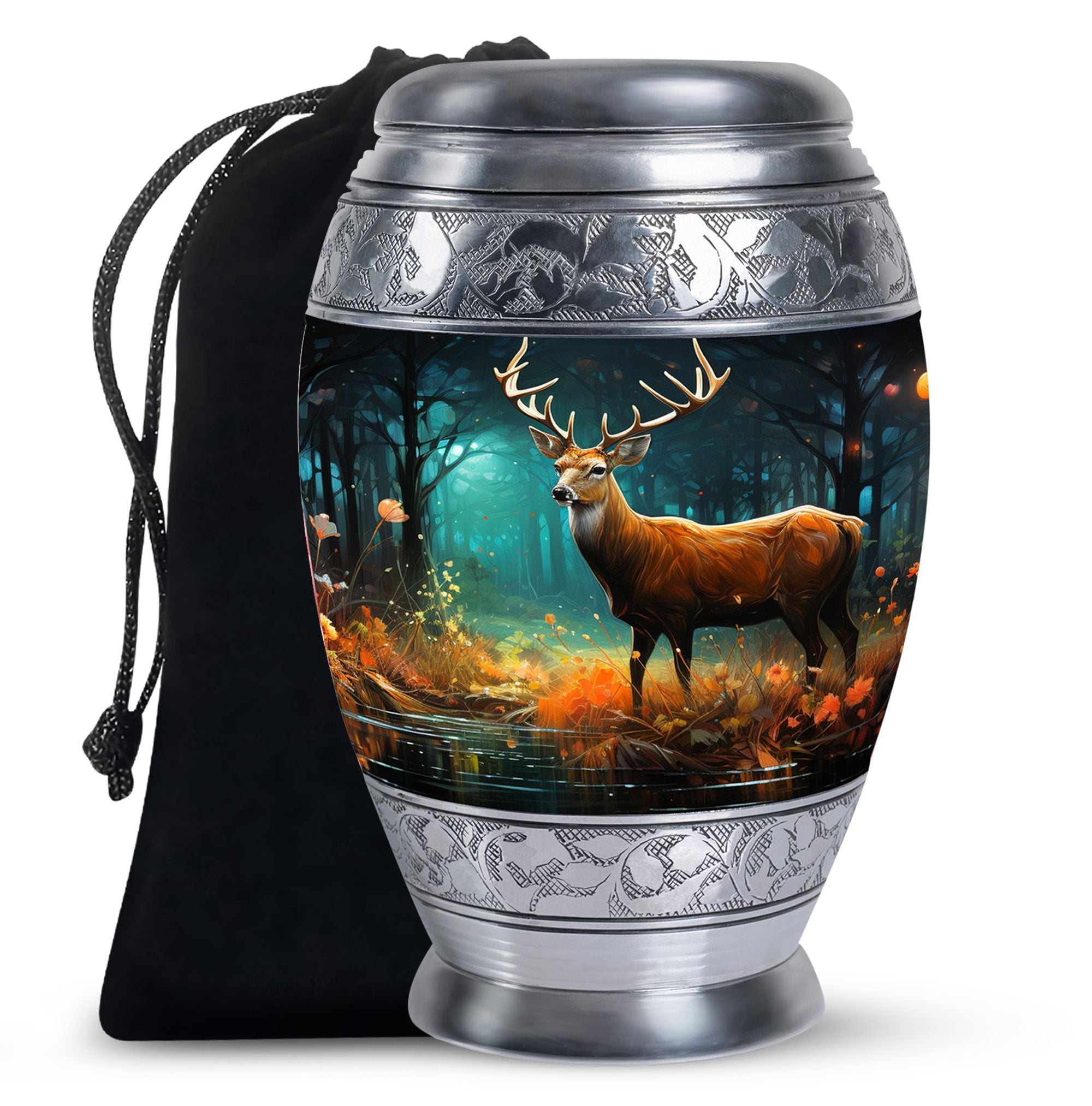 Funeral Blue Forest Urns For Human Ashes Adult Female - Large Memorial ...