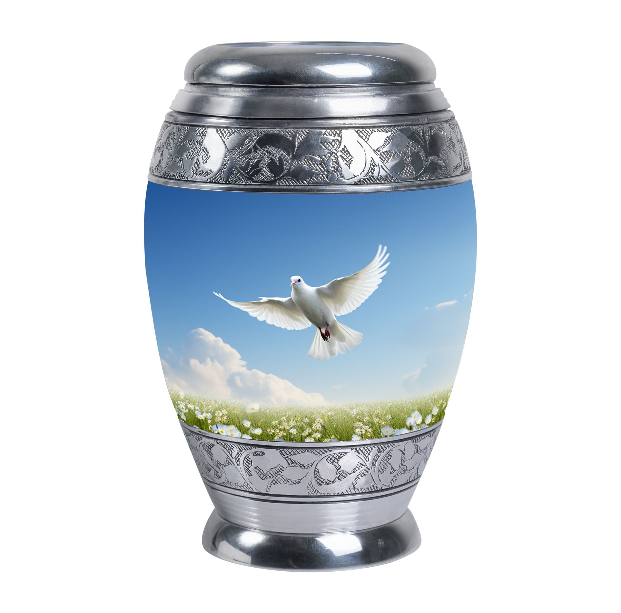 Funeral Dove Flying In Garden Urns For Adult Ashes Men - Urns For Women ...
