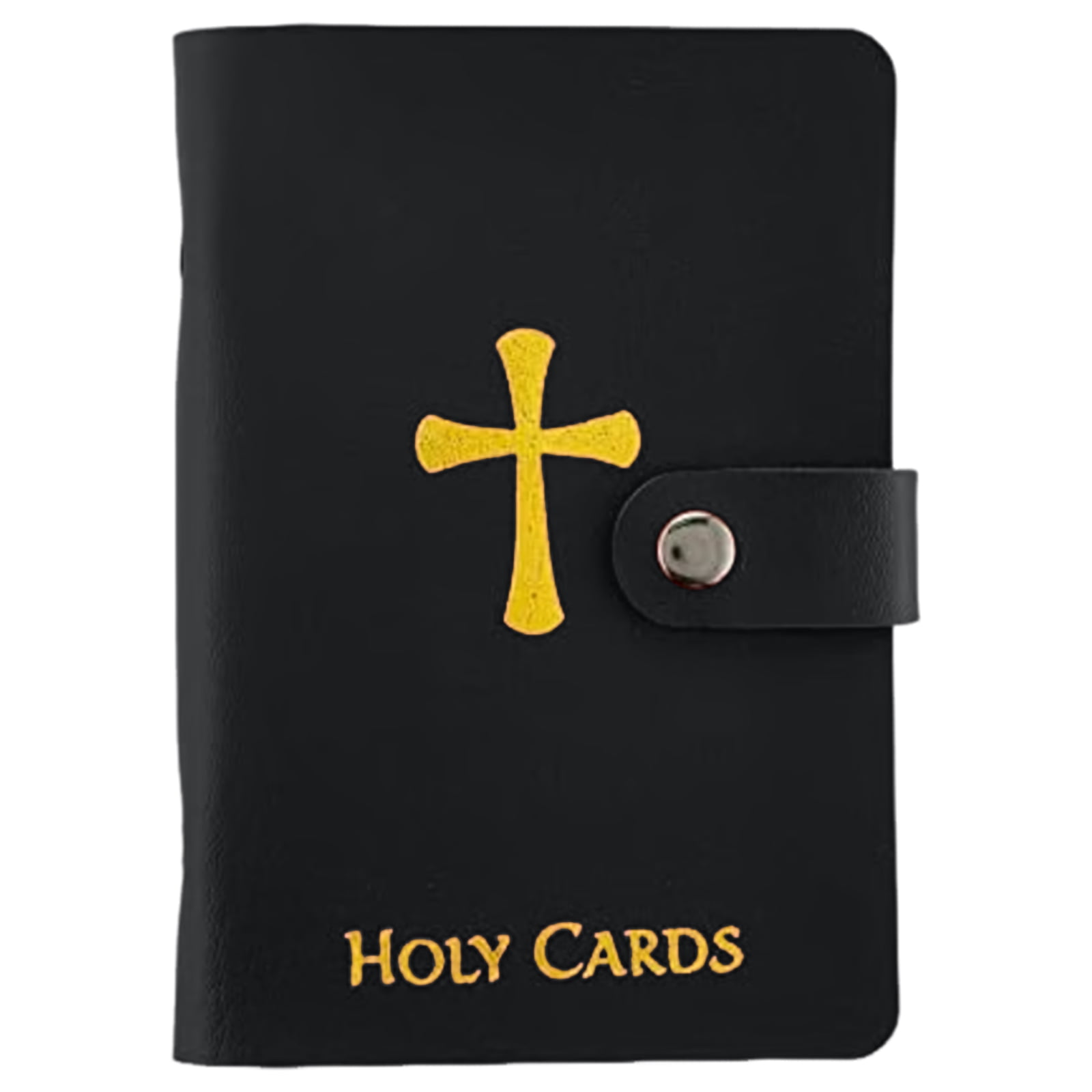 Pocket Religious Card Case Premium Faux Leather Prayer Card Holder for ...