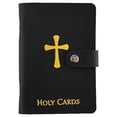 Pocket Religious Card Case Premium Faux Leather Prayer Card Holder for ...