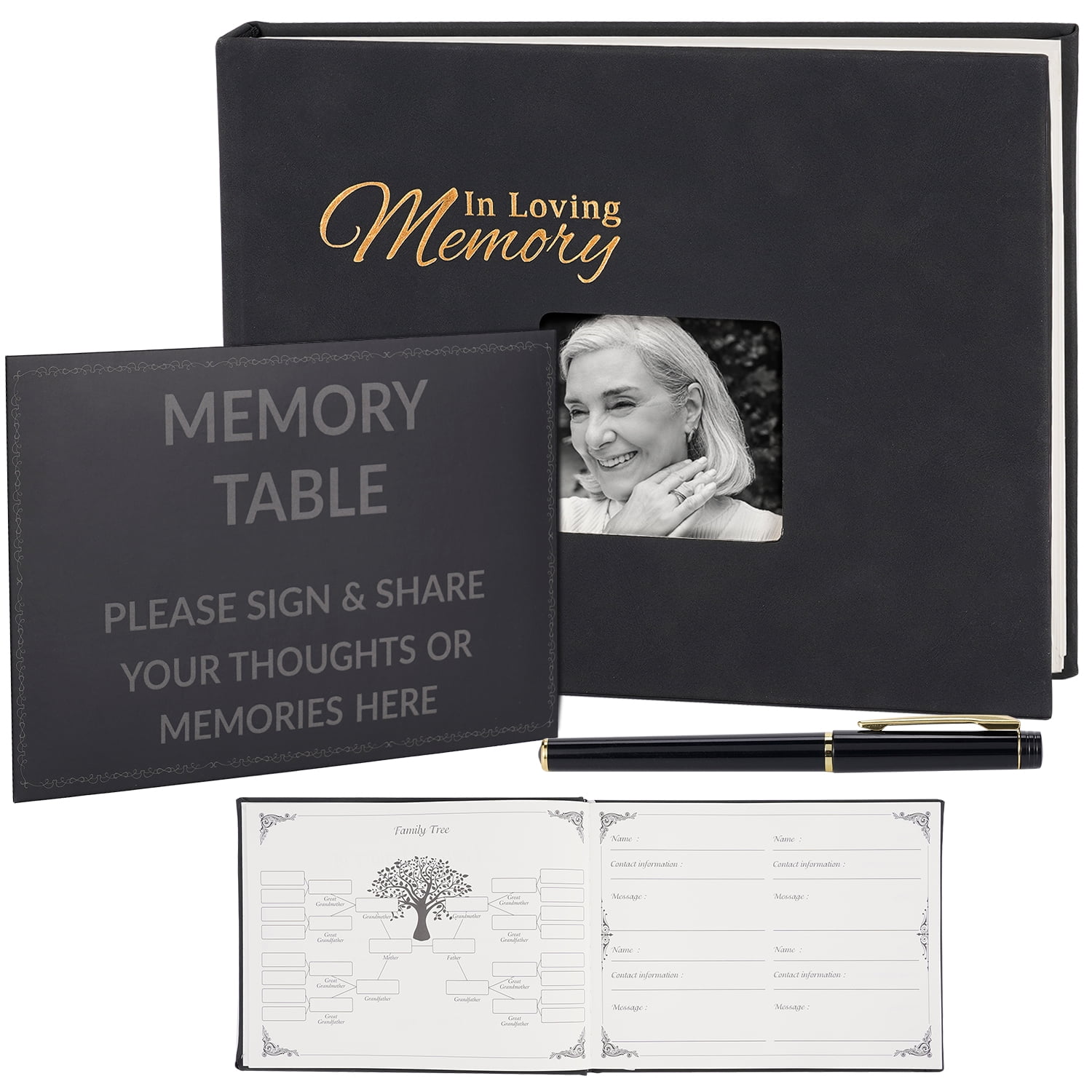 Funeral Guest Book Signature Funeral Sign In Book Reception Message ...