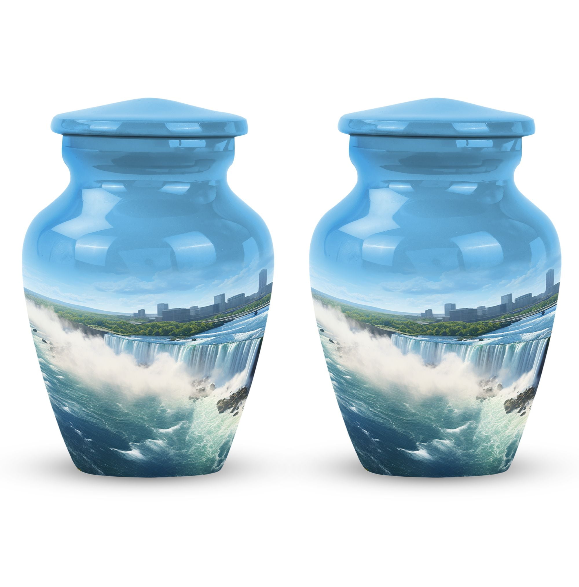 Funeral White Building Urn For Adult Cremation Urn - Small Urns For ...