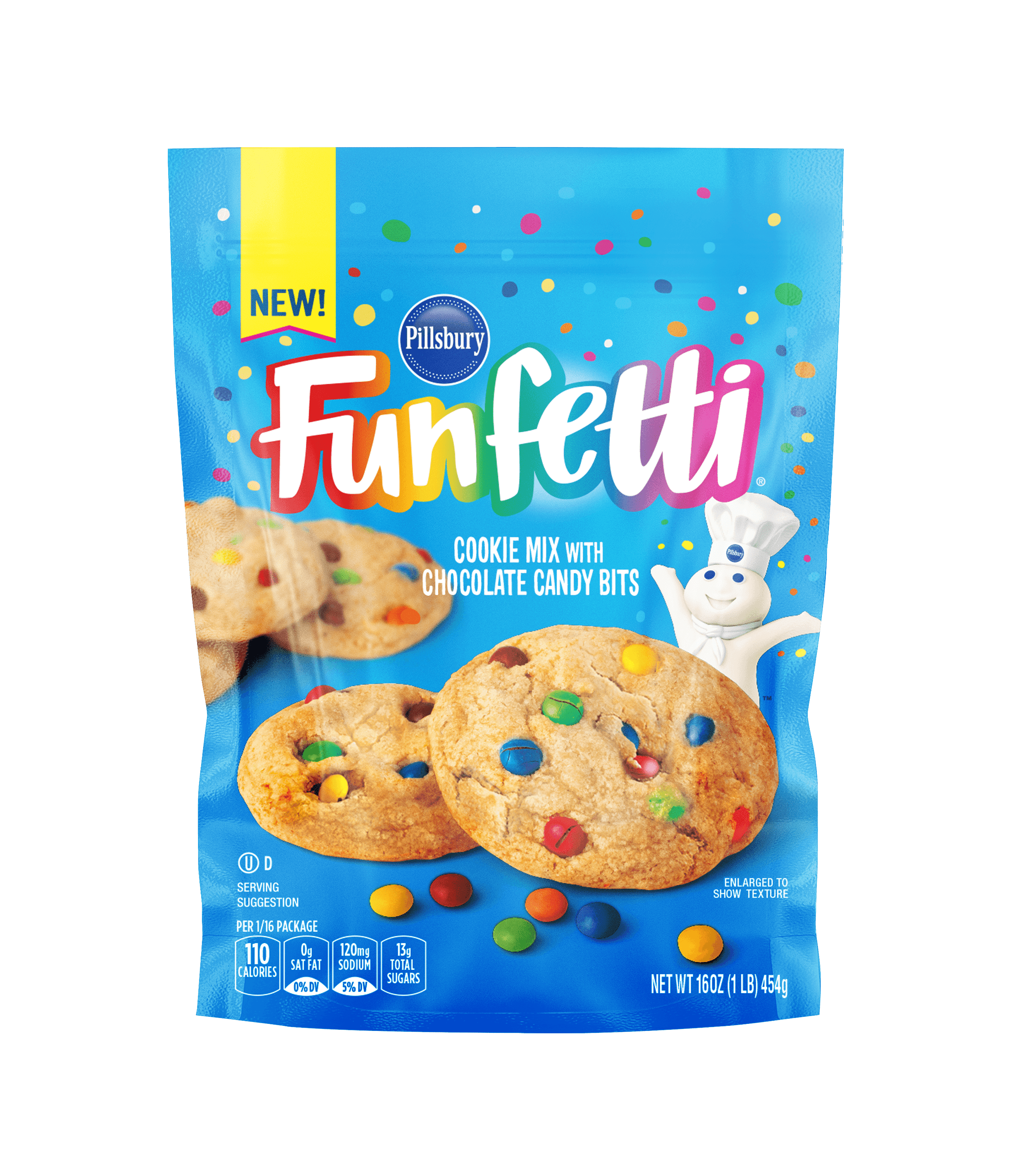 Funfetti CHOCOLATE CANDY BIT COOKIE 16oz - Walmart.com