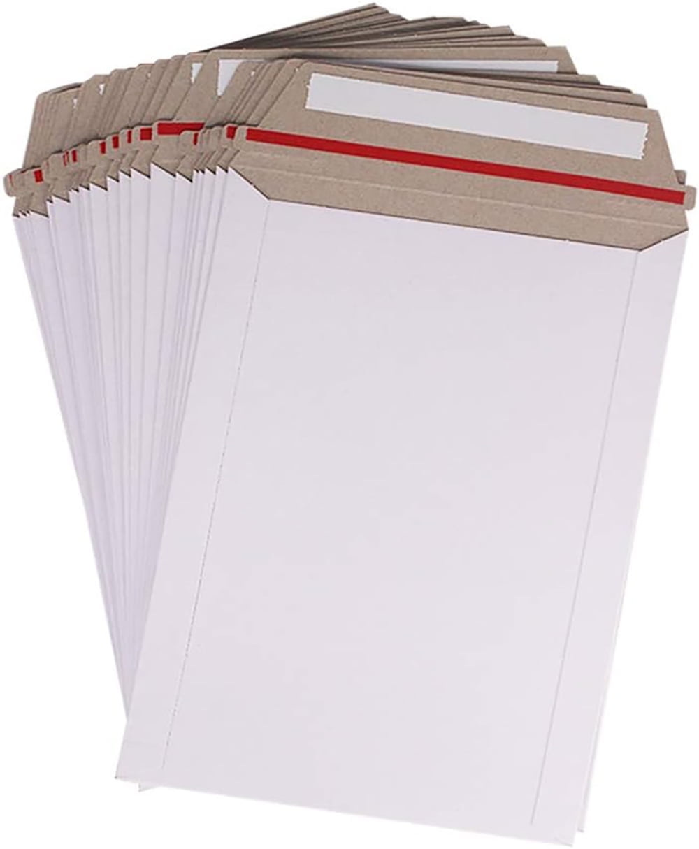FungLam 100 Pack 6 x 8 Rigid Mailers with Self Sealing Flap, Bulk Stay ...