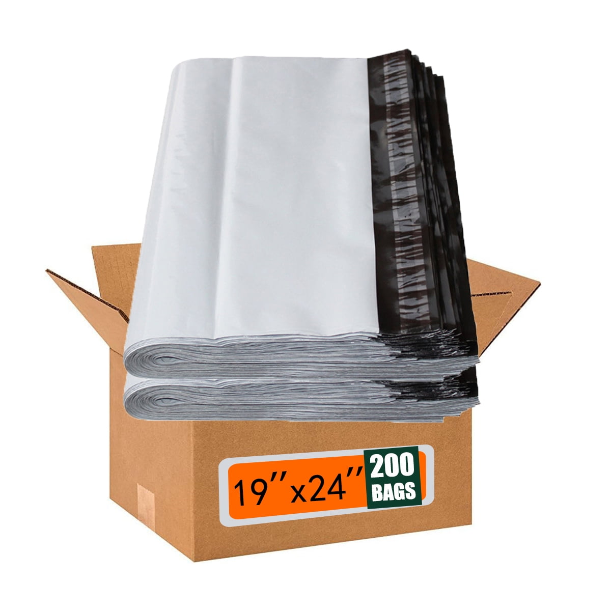 FungLam 19 x 24 Inch Large Poly Mailers 200 Pcs Grey Self Adhesive ...