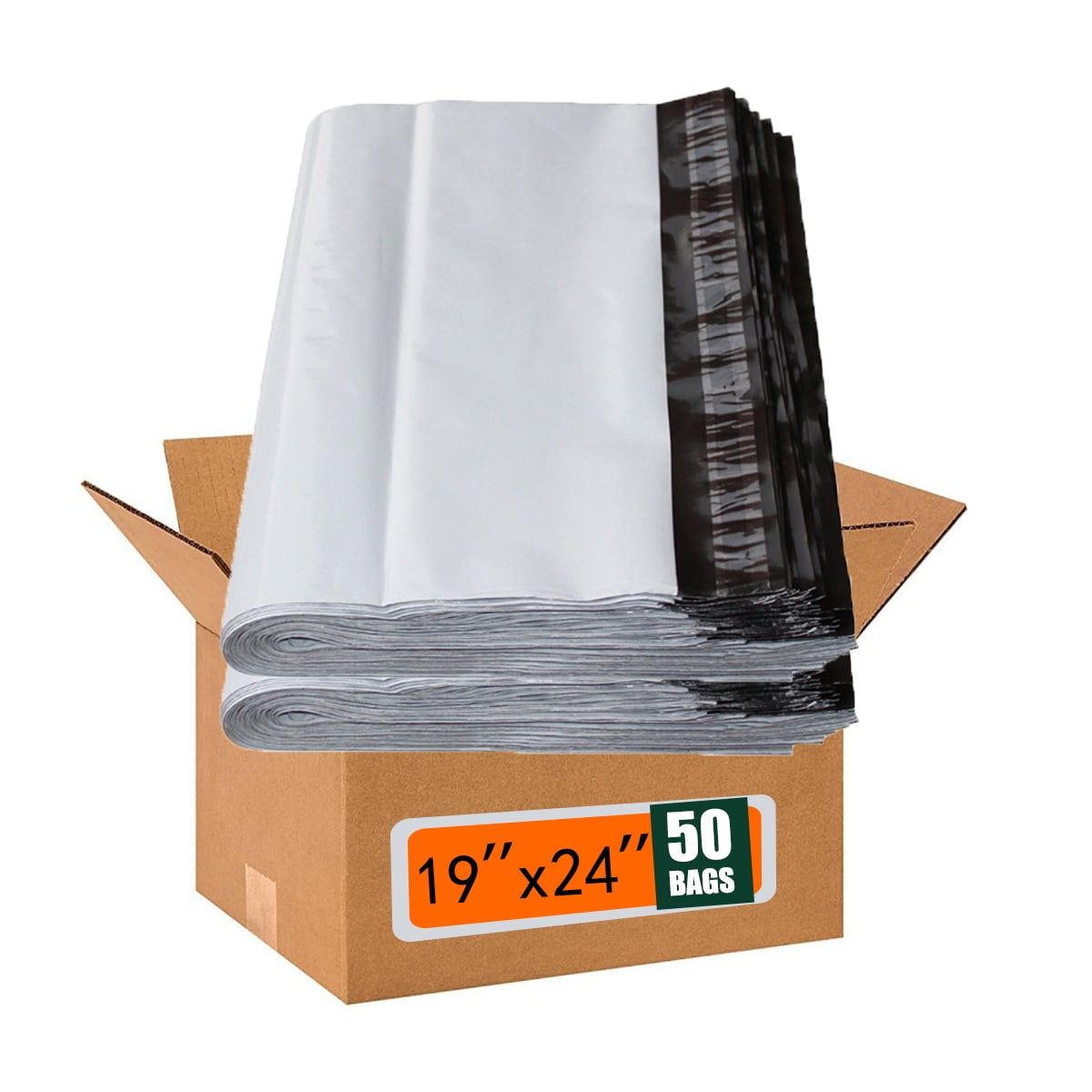 FungLam 19 x 24 Inch Large Poly Mailers 50 Pcs Grey Self Adhesive ...