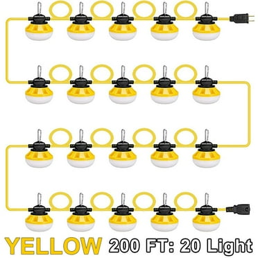 Maxxima Heavy Duty LED Construction String Light - 5,000 Lumens, 40 ...