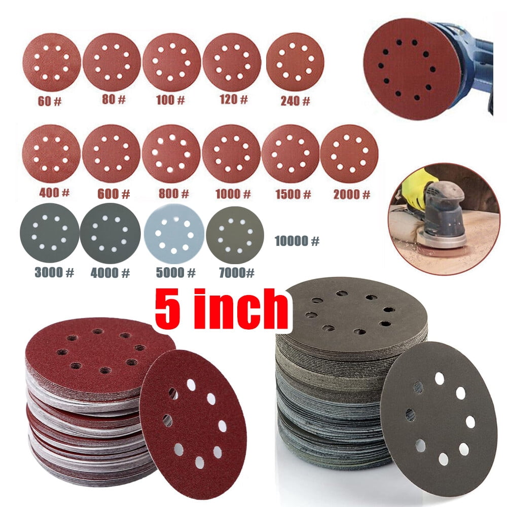 FungLam 3000/4000/5000/7000/10000 Grit (30 Pack)5 Inch Sanding Discs ...