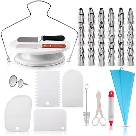 FungLam 73 piece Cake Decorating Supplies DIY Cake Baking Tools Cake ...