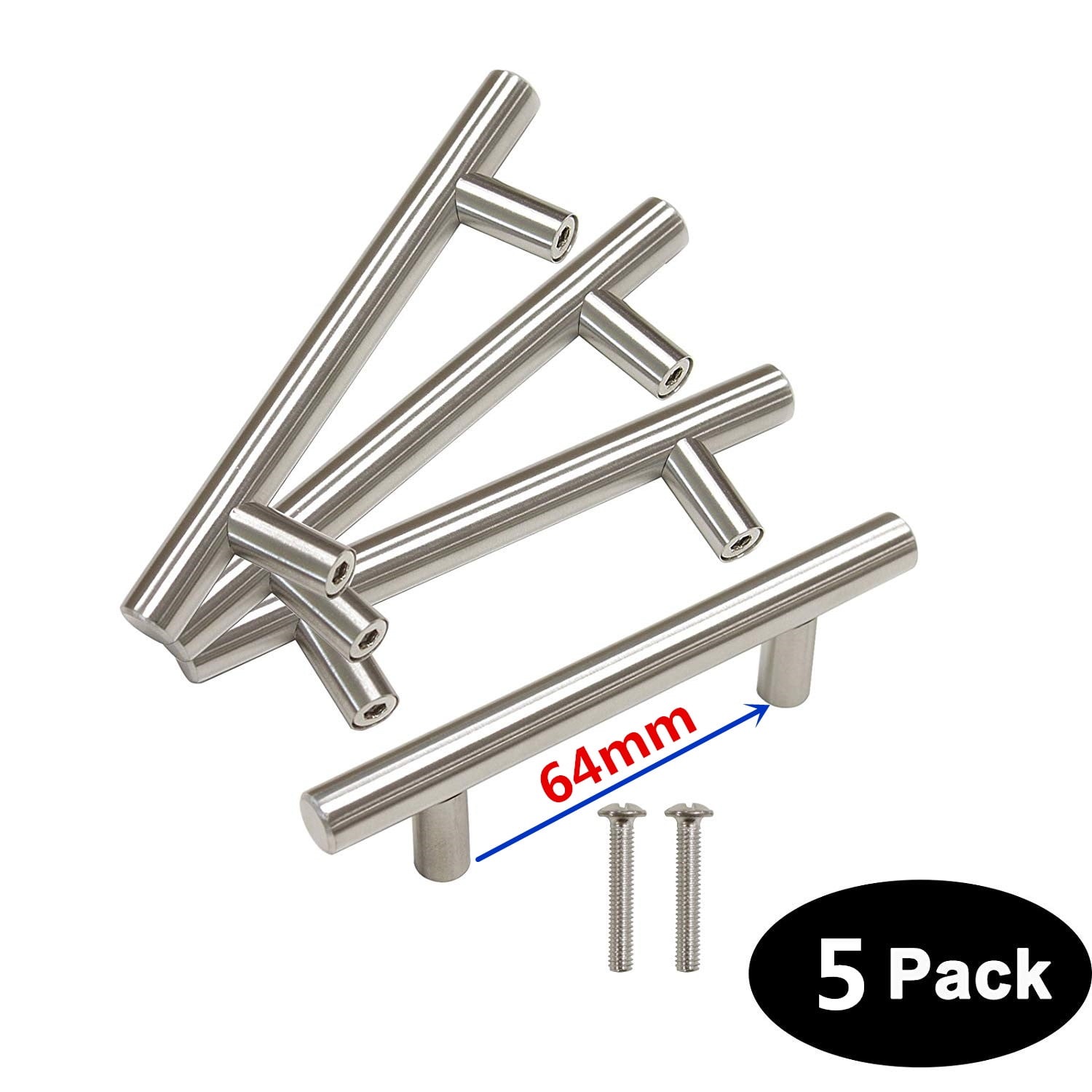 FungLam, 6 Inch Brushed Nickel Stainless Steel Cabinet Pulls with 10 1 ...