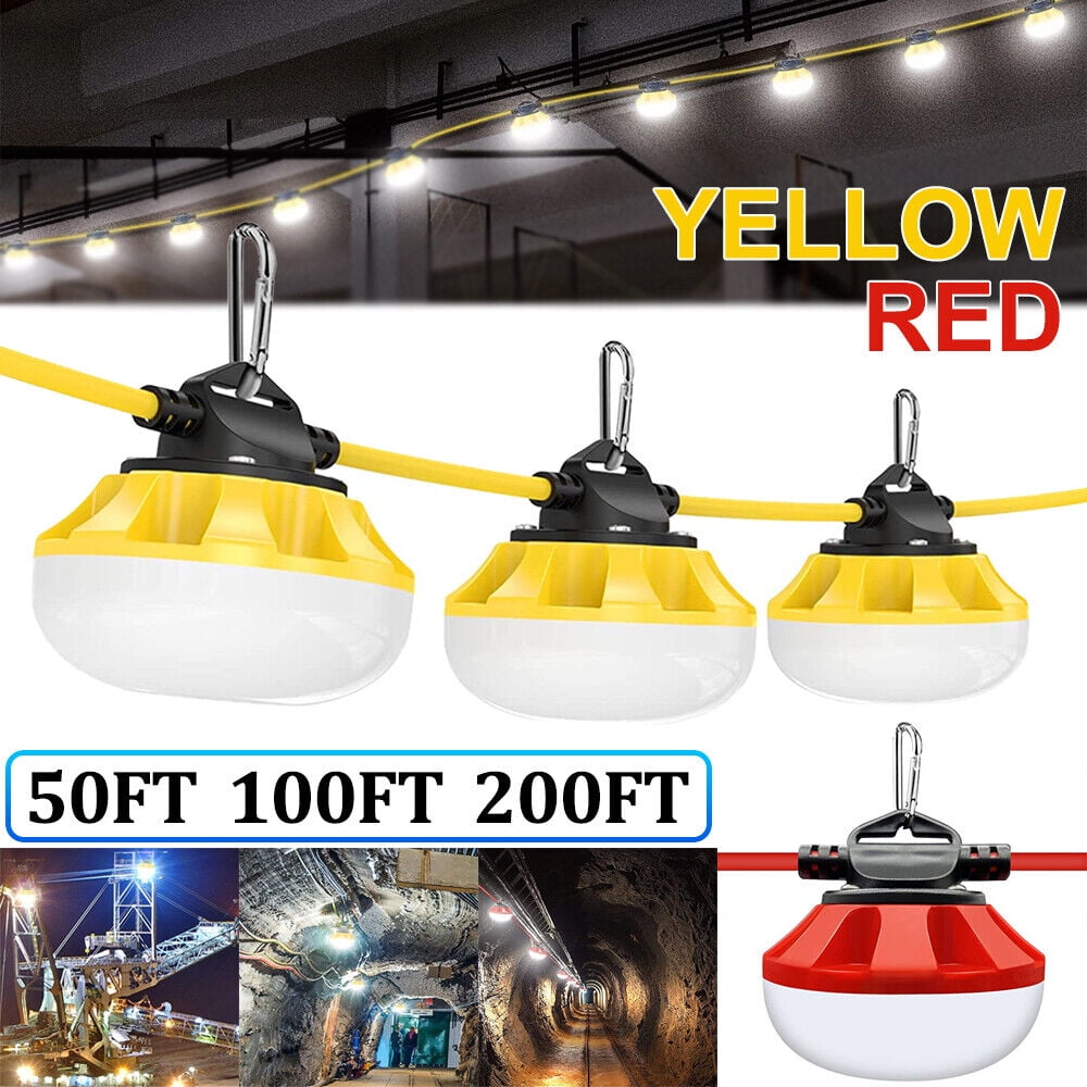 FungLam LED Construction String Lights Super Bright, 50W 5000LM Heavy ...