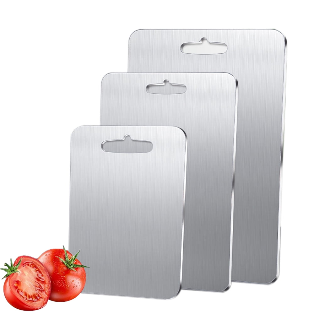 FungLam Stainless Steel Cutting Board, Food Grade Chopping Board for ...