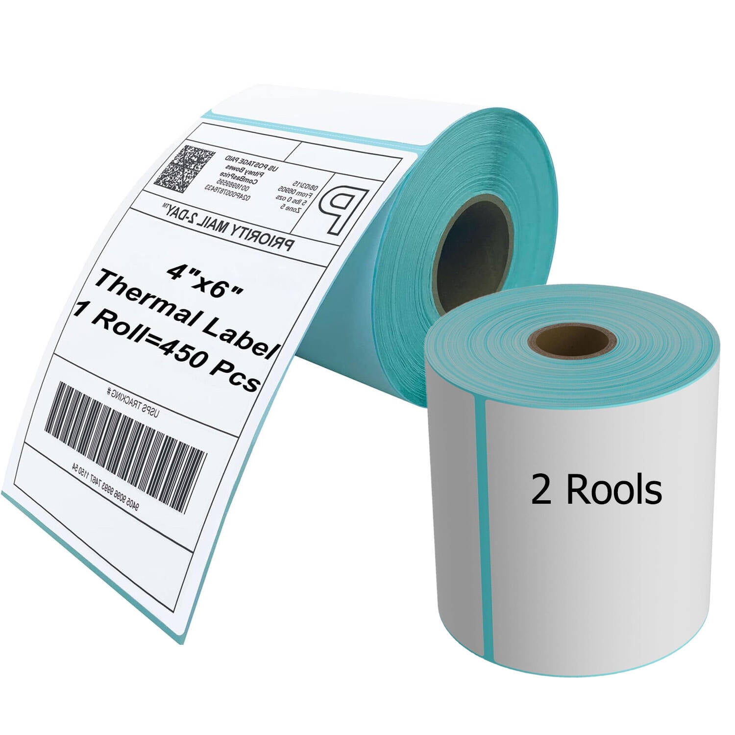 FungLam Thermal Labels 4 x 6 Barcode Sticker White Shipping Lables Self ...