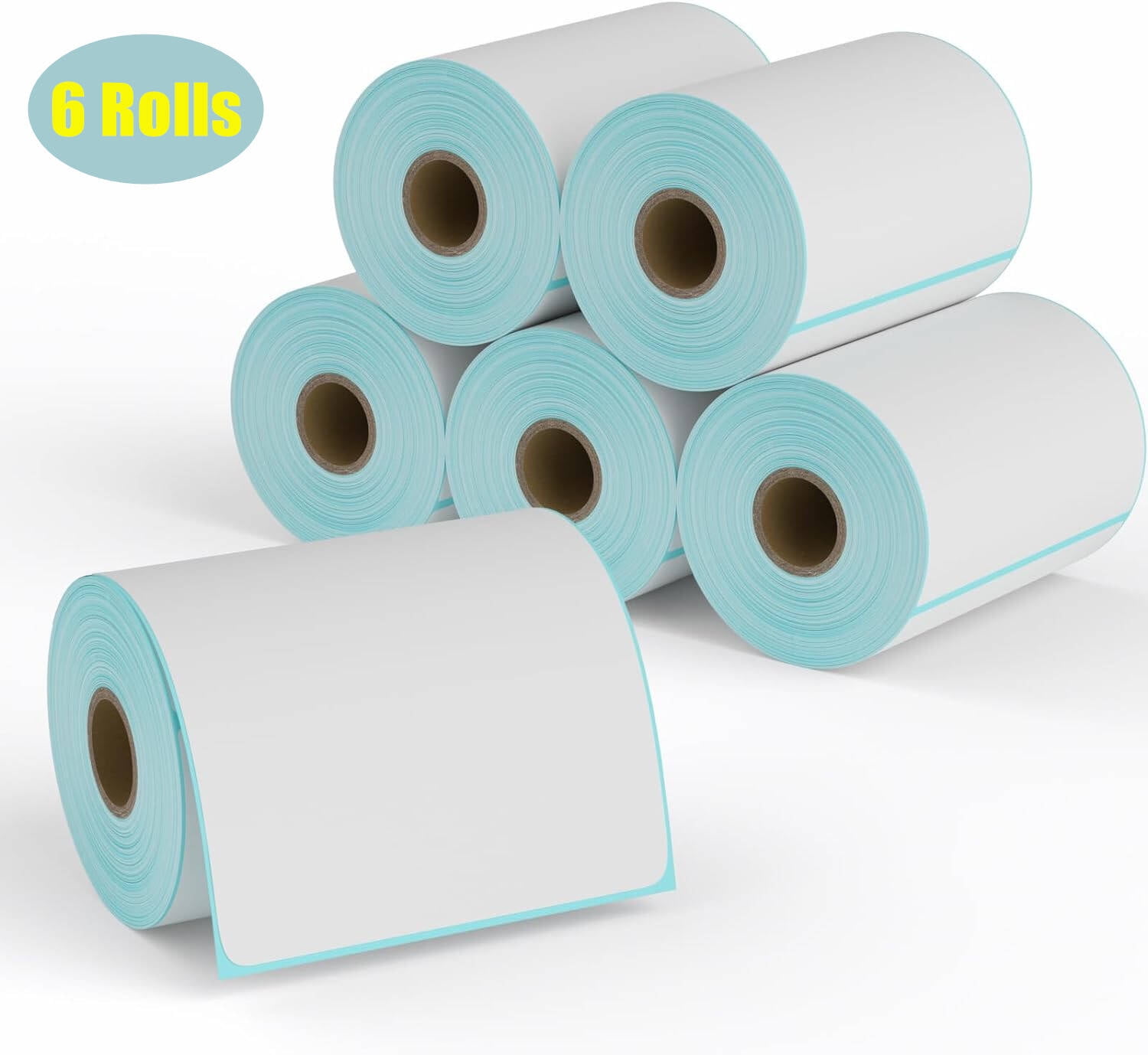 FungLam Thermal Labels 4 x 6 Barcode Sticker White Shipping Lables Self ...