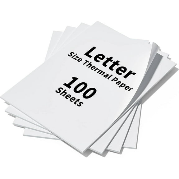 200 Sheets Thermal Printer Paper 8.5''×11'' US Letter Size Thermal ...