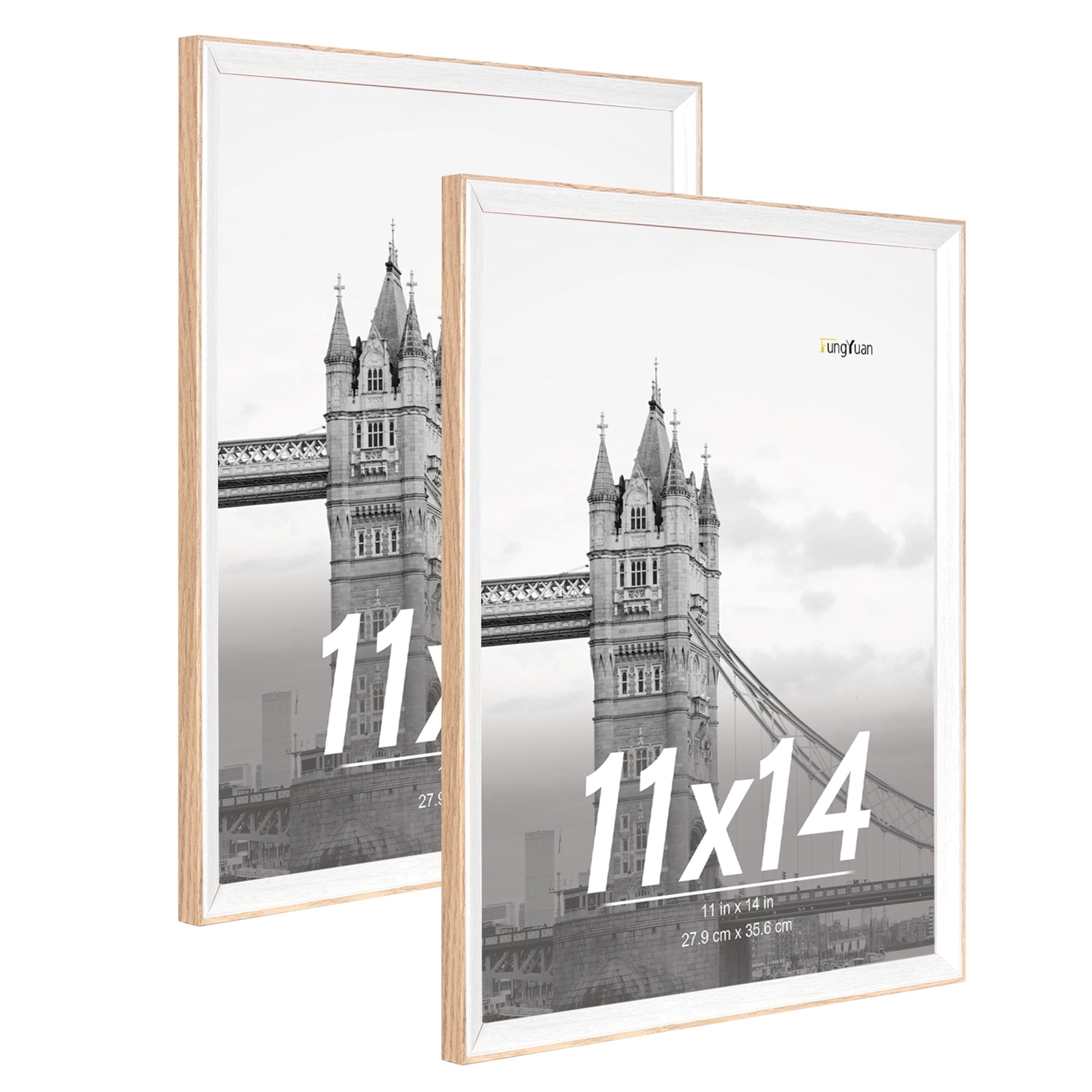 FungYuan 2 PACK 11x14 Wall Mount Picture Frame Set,Minimalist Collage ...