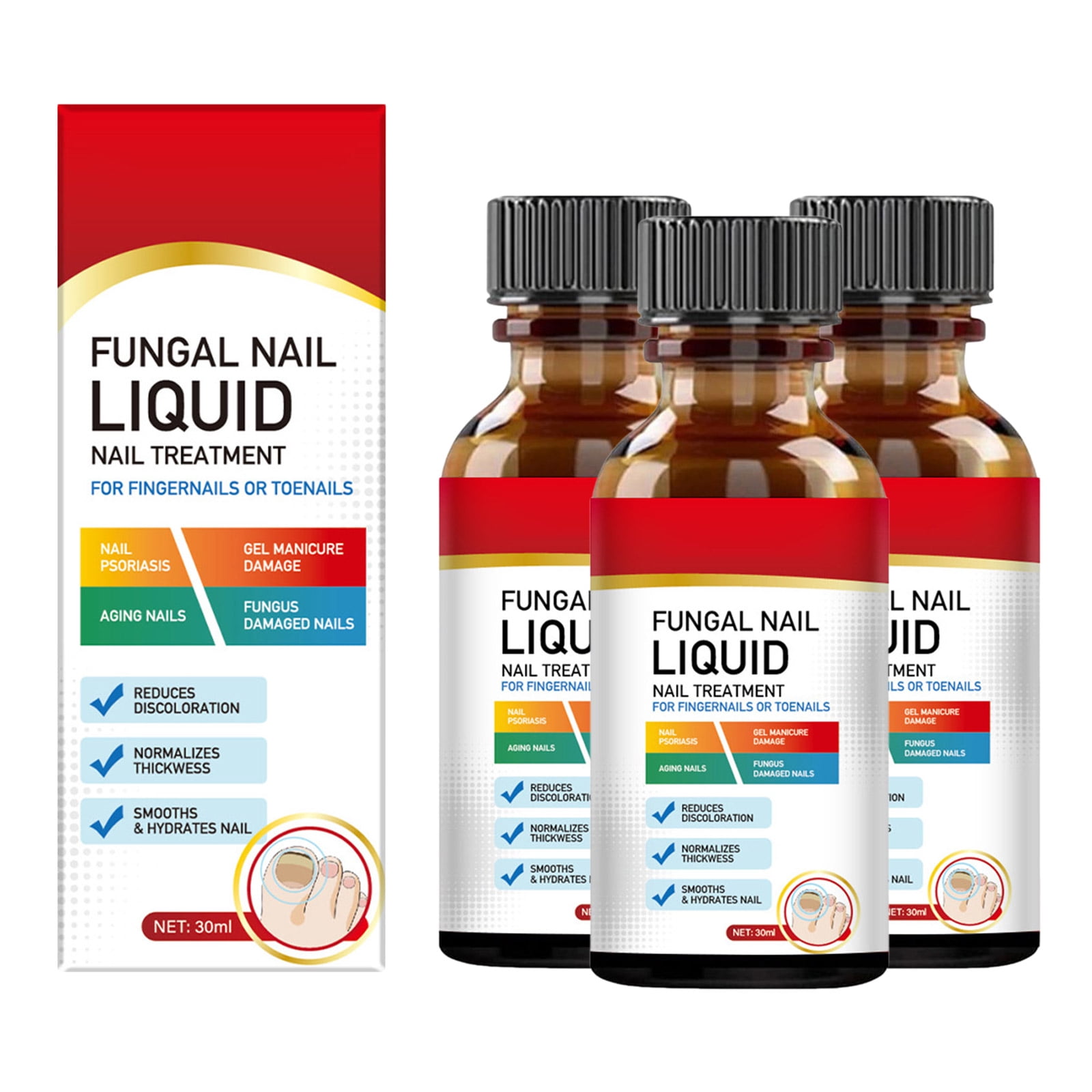 Fungal Nail Liquid Powerful Nail Mycosis 30ml Effective For Damaged ...