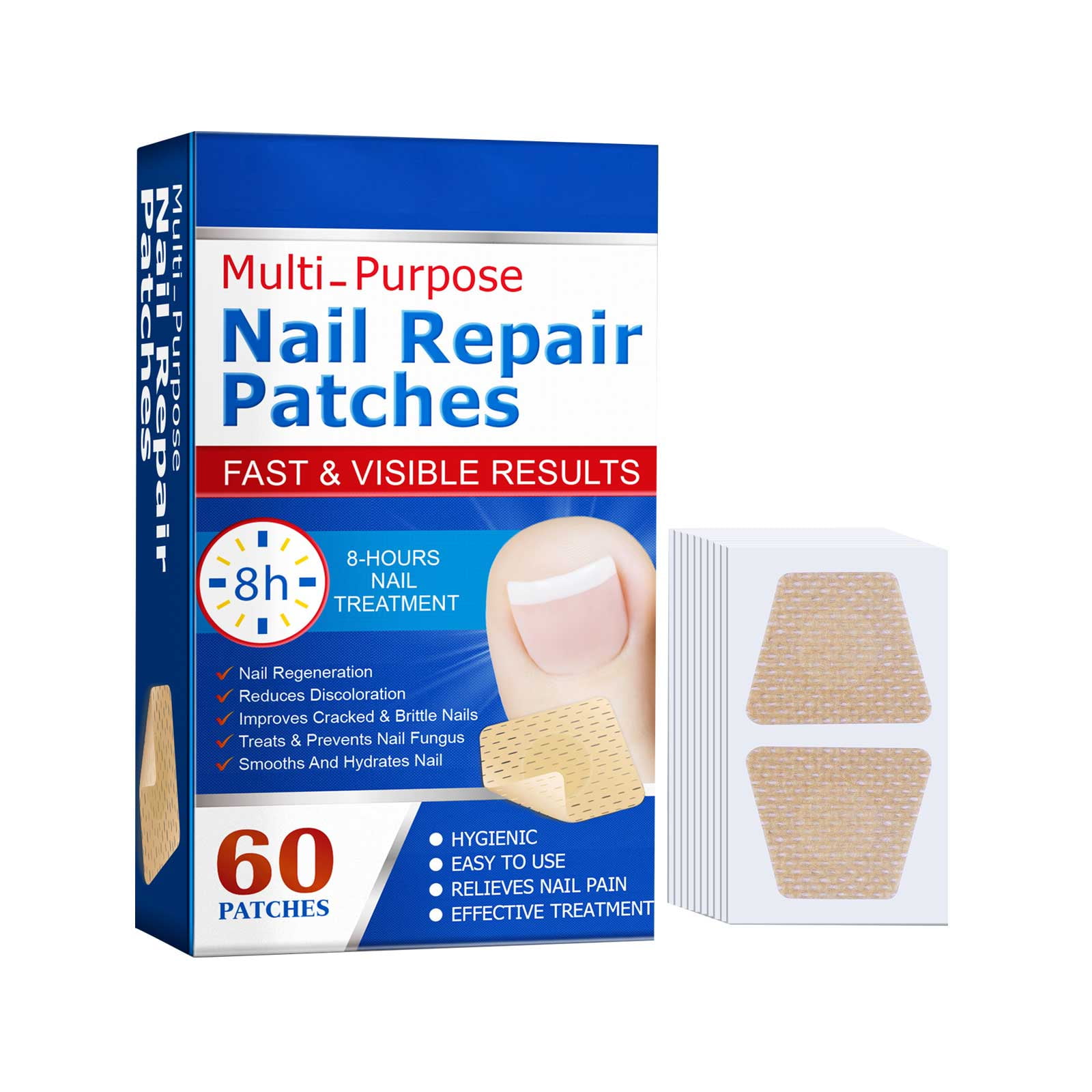 Fungal Nail Overnight Treatment Patches 60 Pcs a box Extra Strength ...