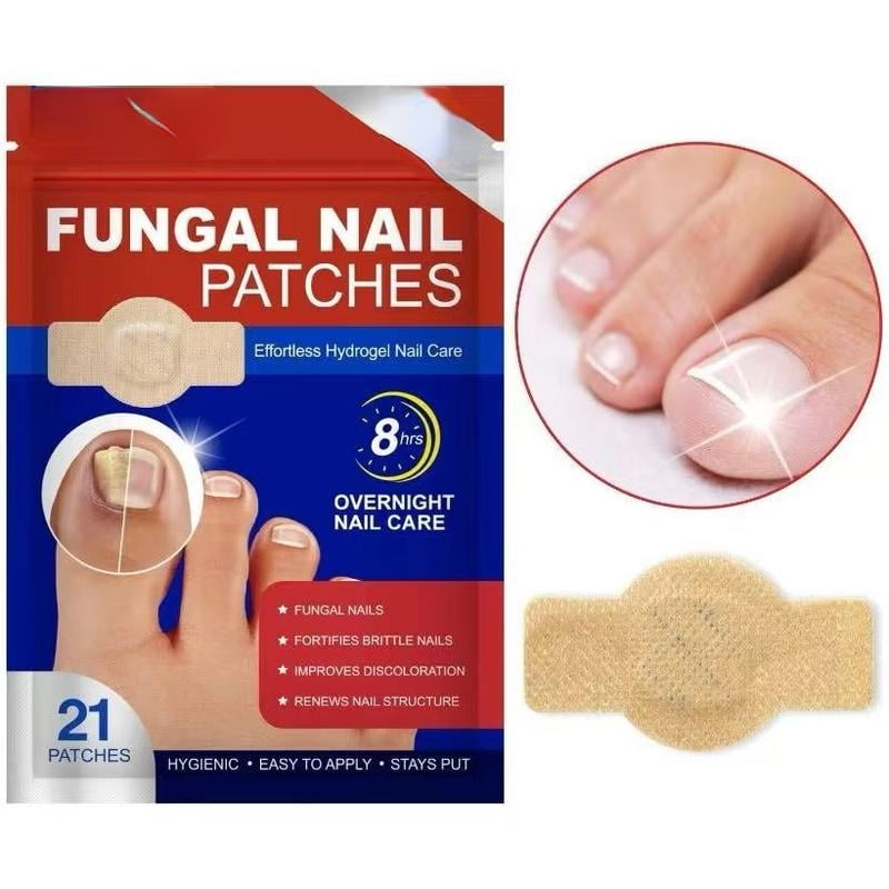 Fungal Nail Patches, 21pcs/box Nail Health Care Patches, Nail Fungus Care Patches, Suitable for ...