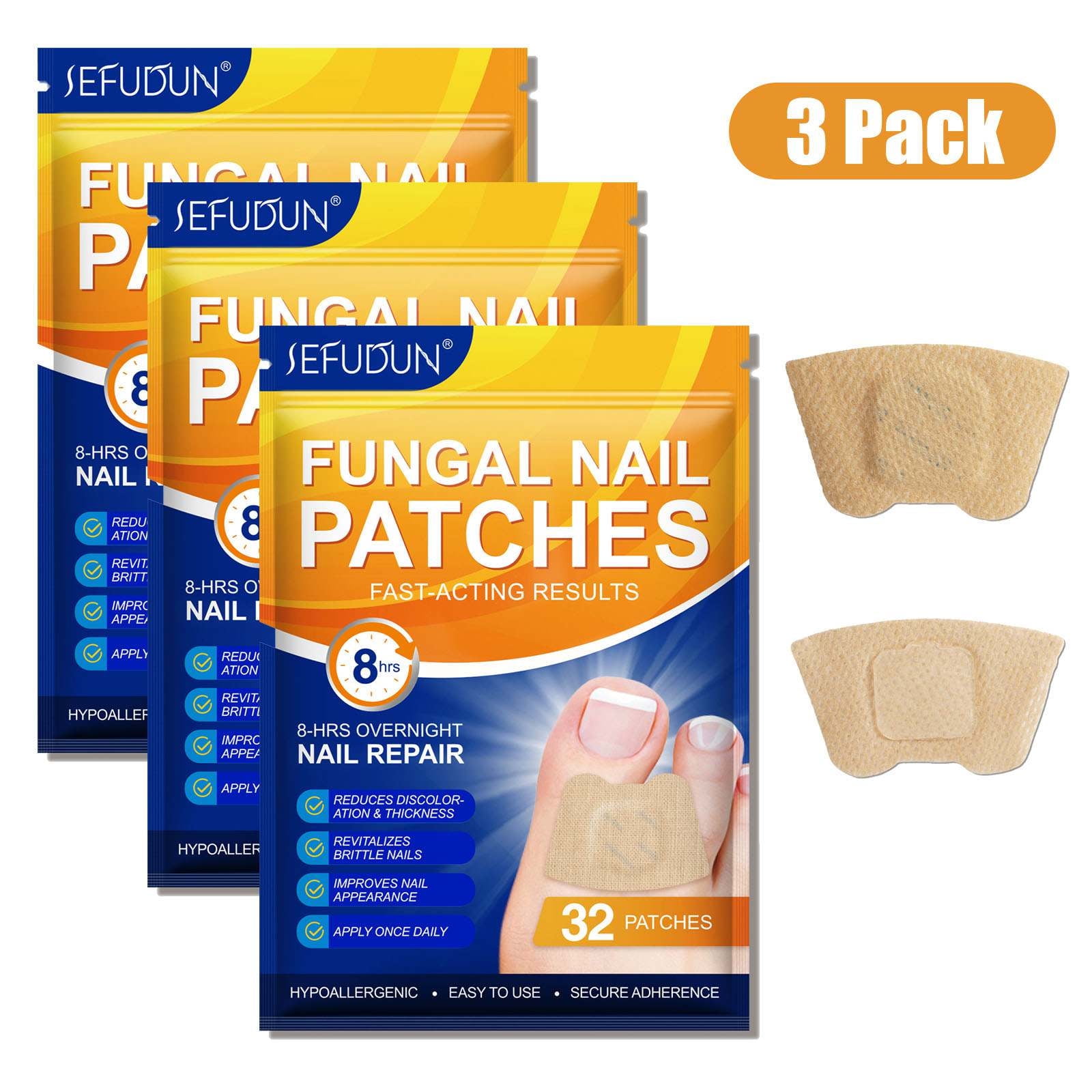 Fungal Nail Patches, Nighttime Hydrogel Patches for Toenail Repair ...