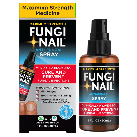 Fungi-Nail Toe Nail Fungal Infection Spray with Tolnaftate, Tea Tree ...