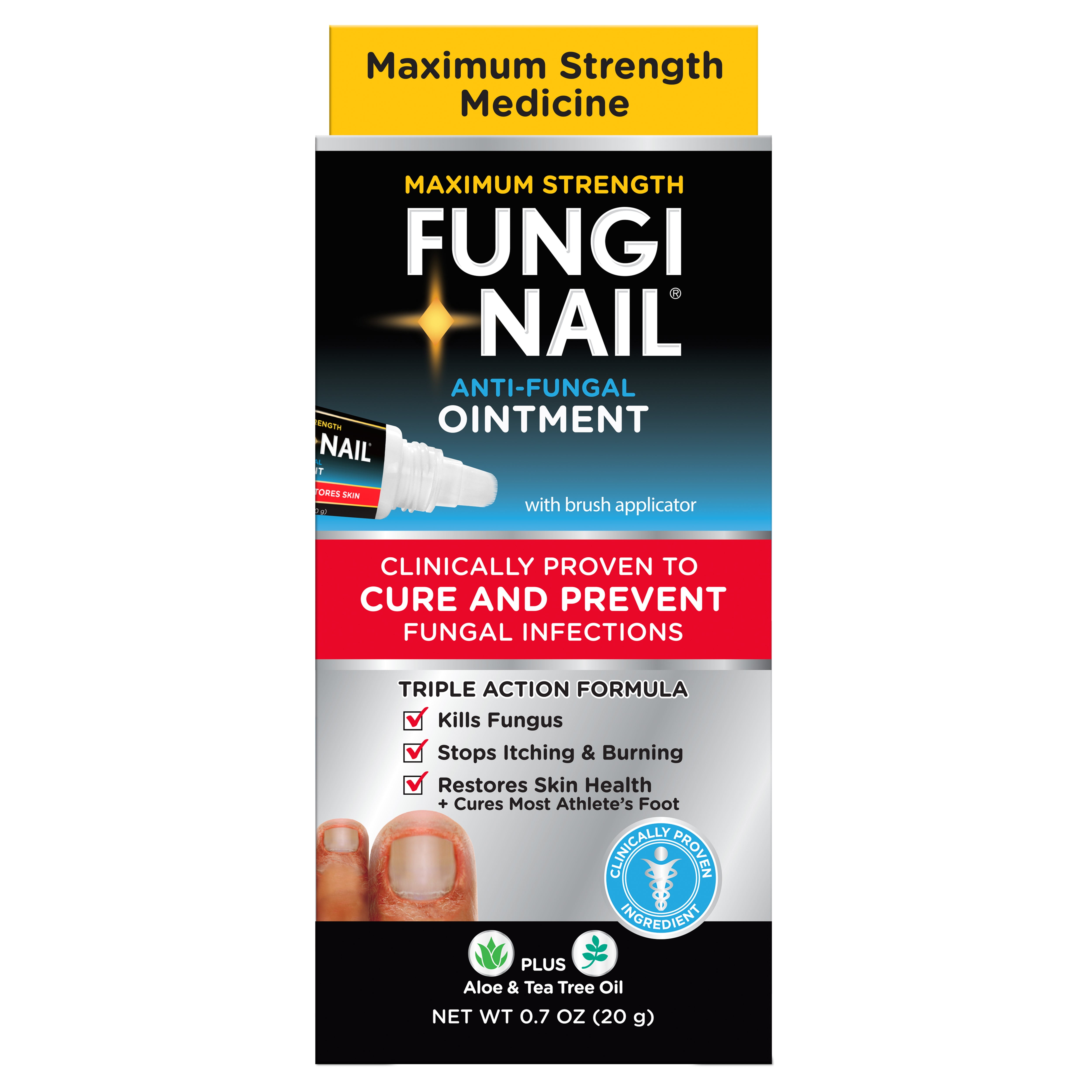 Fungi Nail Anti-Fungal Ointment with Tolnaftate, 0.7oz HSA/FSA Eligible ...