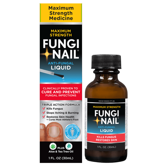FUNGICURE Anti-Fungal Liquid for Toenails and Feet, 1 fl oz - Walmart.com