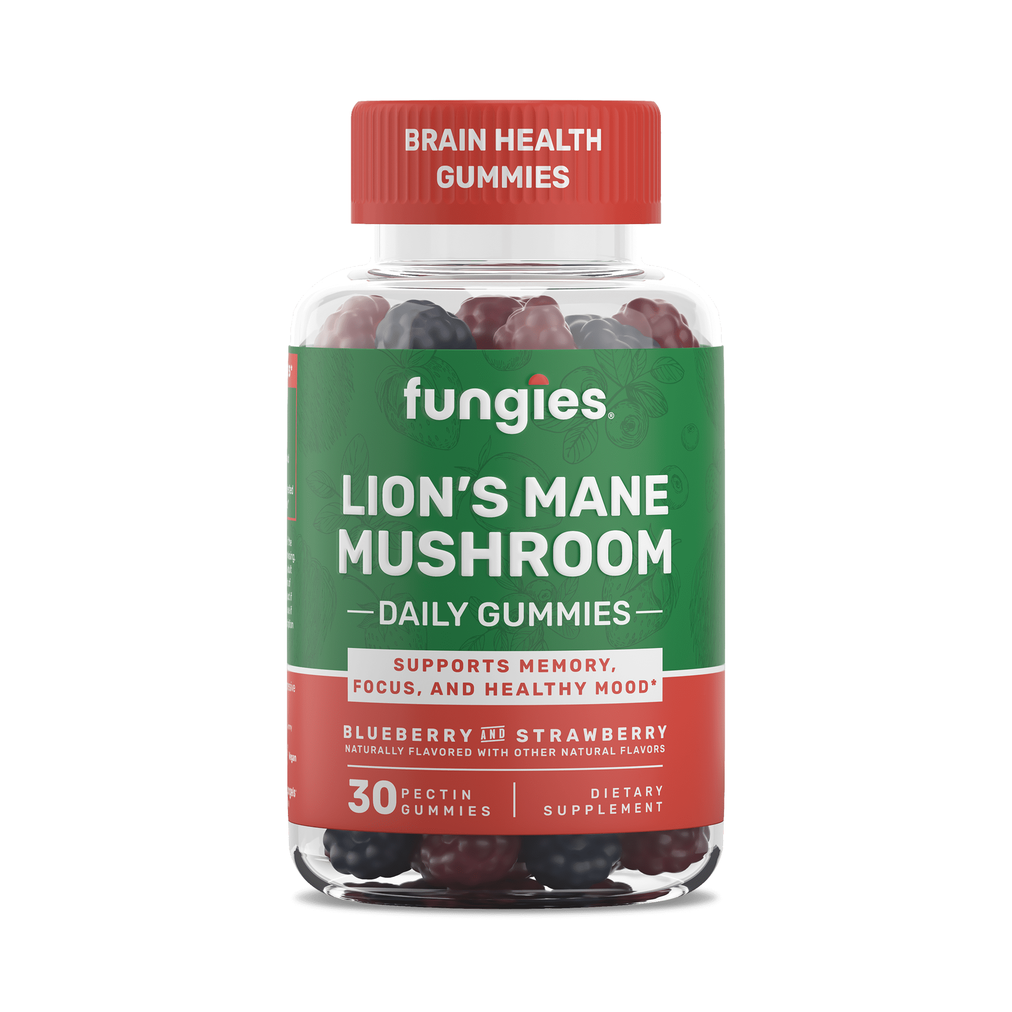 Fungies Lion's Mane Mushroom Gummies, Supports Brain Health, Focus ...