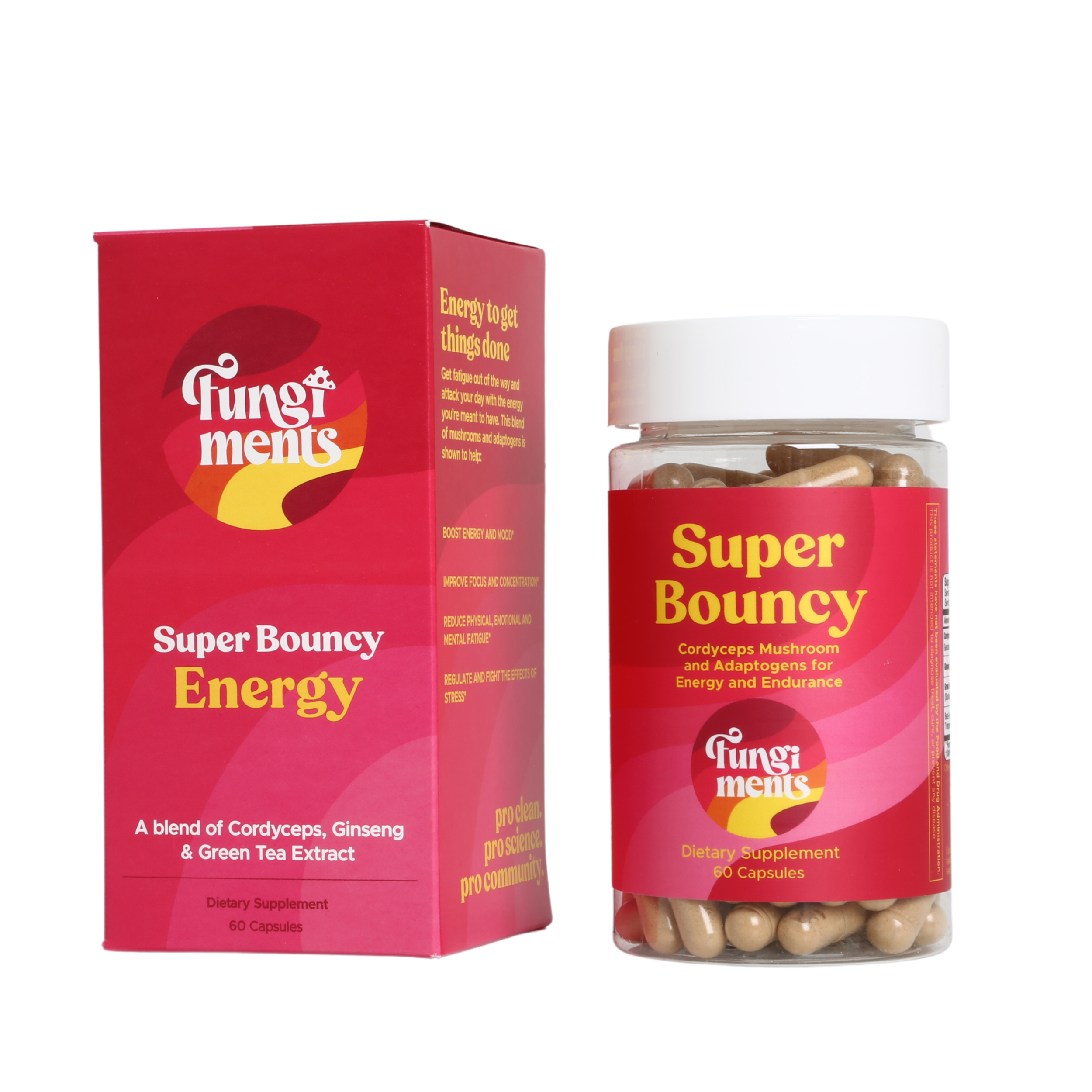 Fungiments Super Bouncy Daily Energy Endurance Reduce Fatigue